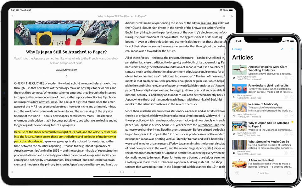 Articles For IPhone IPad And Mac Save And Read Articles Later